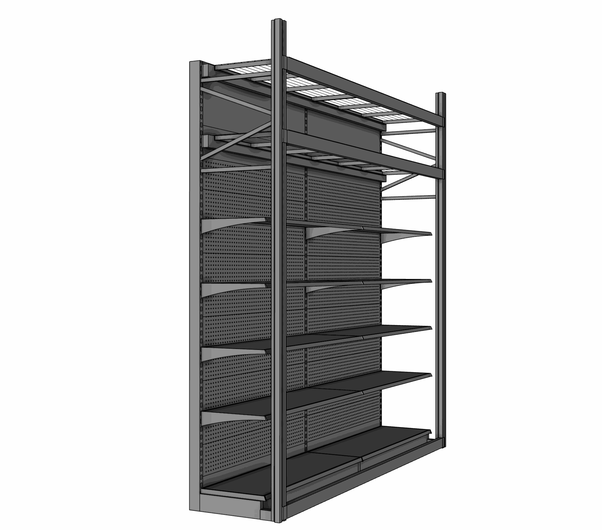 High-Bay Gondola Shelving - Integrated Shelving Racking | CAEM Retail ...